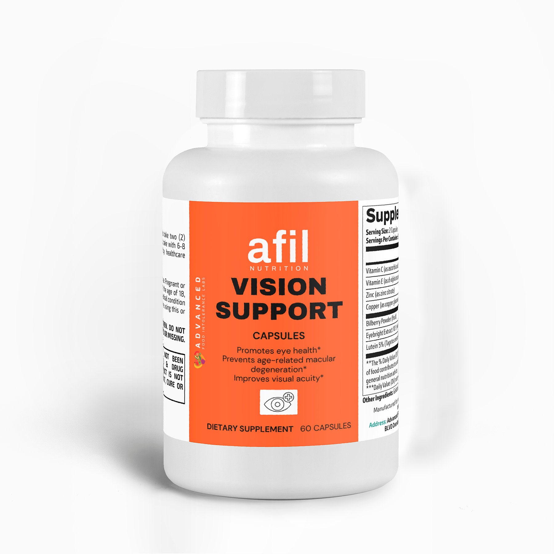 Vision Support Supplement | Advanced Food Intolerance Labs
